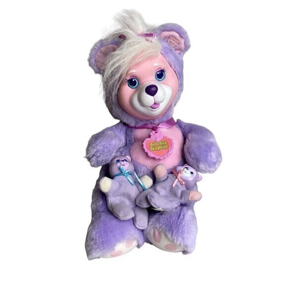 Hasbro | Toys | Vintage 992 Hasbro Purple Baby Cub Surprise Plush ...